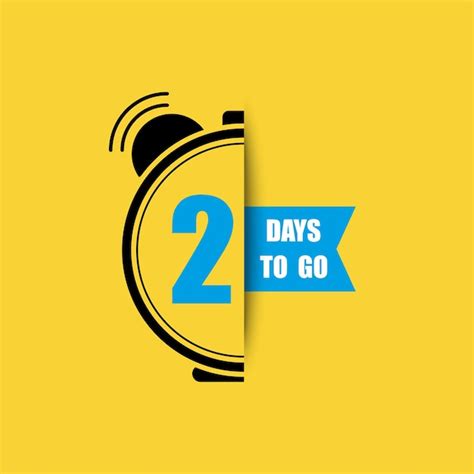Premium Vector 2 Days To Go Last Countdown 2 Days Only Two Day Go Sale Price Offer Promo Deal