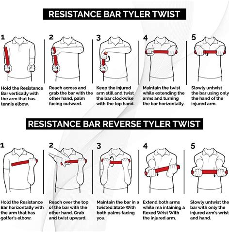 Resistance Bar For Physical Therapy Flexbar For Tennis Elbow Wrist Strengthener Golf Hand