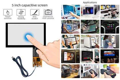 Custom Factory Inch Capacitive Screen IIC Interface Touch Display For Industrial Control