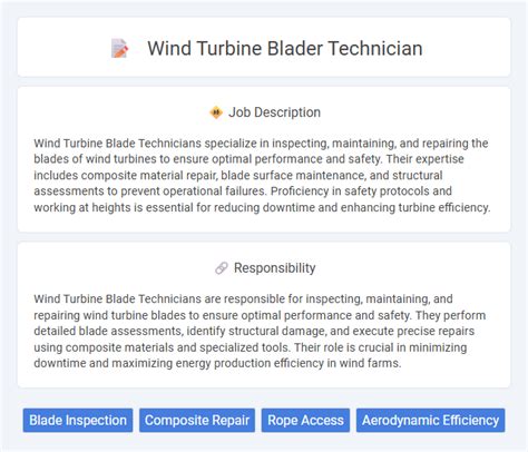 Wind Turbine Blader Technician Job Description And Career Detail
