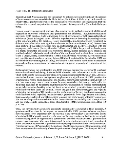 Solution The Effects Of Sustainable Human Resource Management Practices On Employee Performance