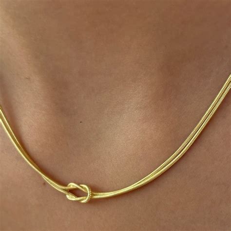 Love Knot Necklace Etsy