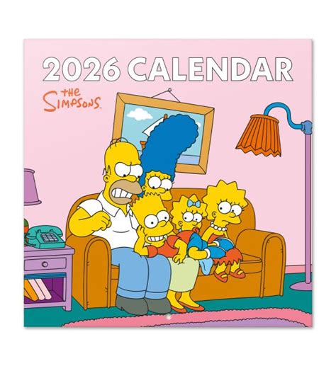 The Simpsons 2026 30x30 Calendar Merchoid
