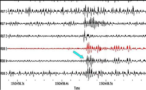 An Example Of A Microseismic Event Recorded In Receivers R7 And R8