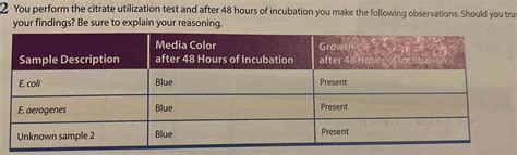 Answered 2 You Perform The Citrate Utilization Test And After 48 Kunduz