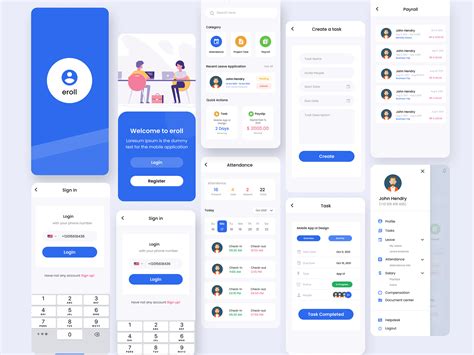 Employee Management Mobile App 1 Images Behance