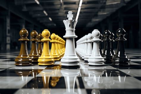 Free Photo Assortment Of Chess Pieces With Dramatic Scenery