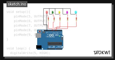 LED2 Wokwi ESP32 STM32 Arduino Simulator