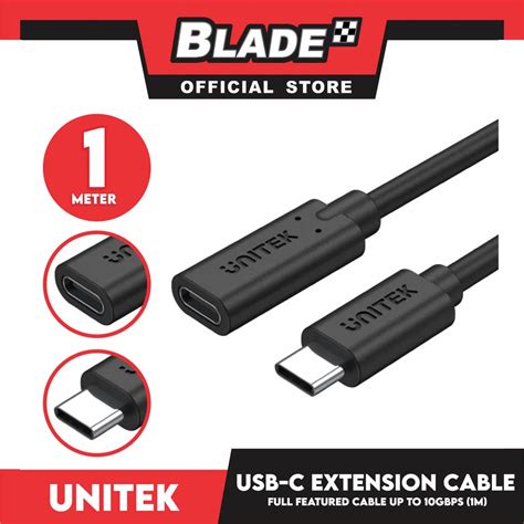 Unitek Full Featured Usb C Extension Cable With K Hz W Power Delivery And Gbps Data