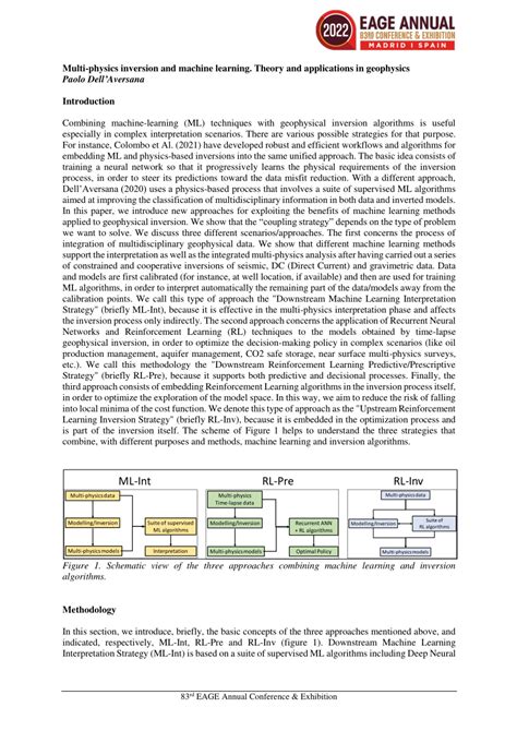 PDF Multi Physics Inversion And Machine Learning Theory And Applications In Geophysics