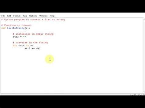 Python Program To Convert A List To String Python Programming Python Converter