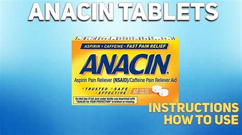Anacin Tablets How To Use Uses Dosage Side Effects