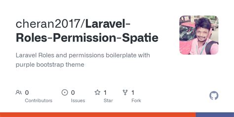 github cheran2017 laravel roles permission spatie laravel roles and
