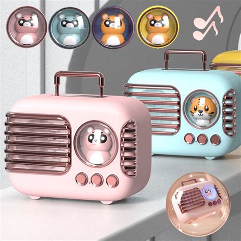 Jual Rhaast Bluetooth Speaker Cute Mini Wireless Small Stereo Retro