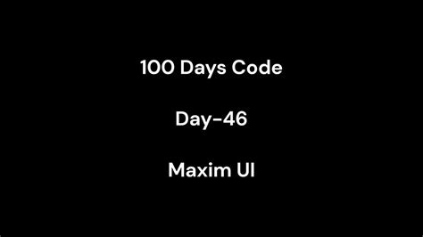 Day46 100daysofcodechallenge Html5 Css3 Javascript Webdesign