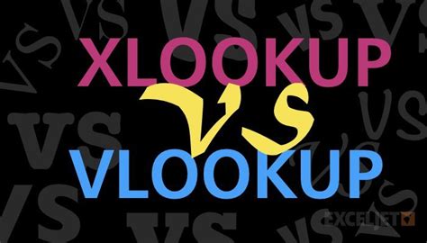 XLOOKUP Vs VLOOKUP Exceljet