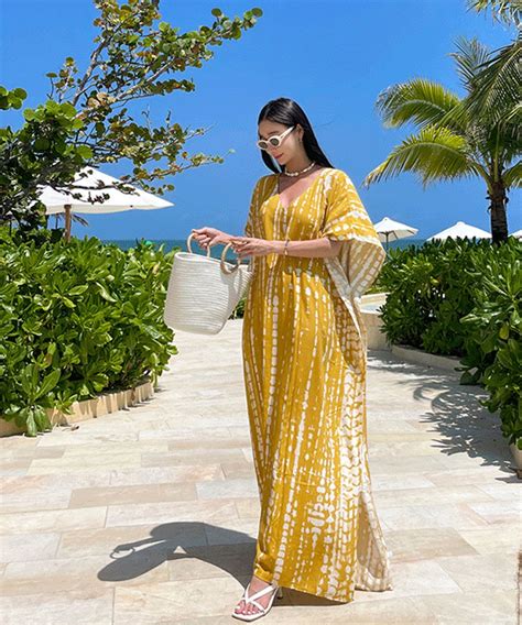 보헤미안 롱 비치원피스 비키니모노키니수영복커버업원피스비치웨어바캉스휴양지체형커버박시핏루즈핏빅사이즈롱드레스 Op19655f