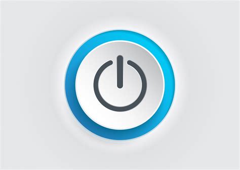 Premium Vector Blue Power Button Icon Illustrator Vector