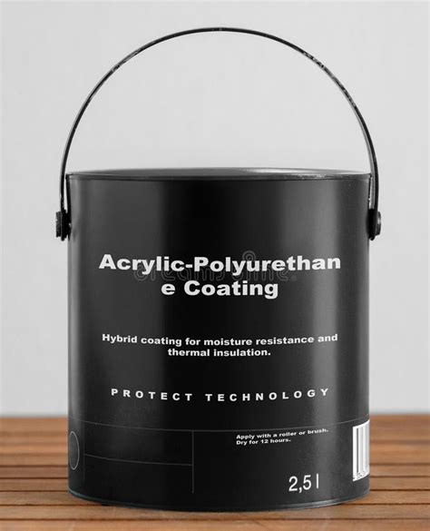 Acrylic Polyurethane Coating Hybrid Coating For Moisture Stock Image