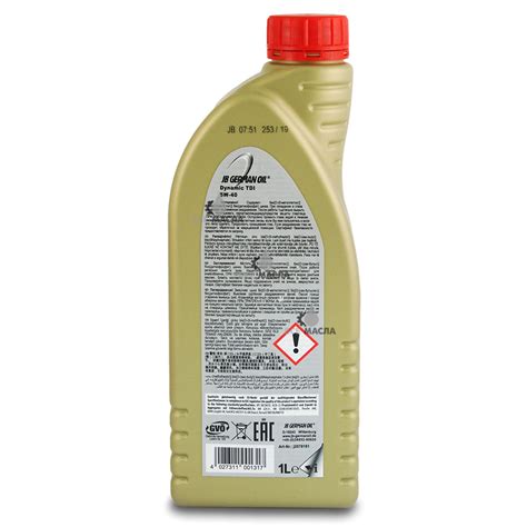 Купить моторное масло JB German Oil Dynamic TDI 5W-40 в СПб