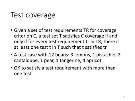 PPT Coverage Criteria PowerPoint Presentation Free Download ID