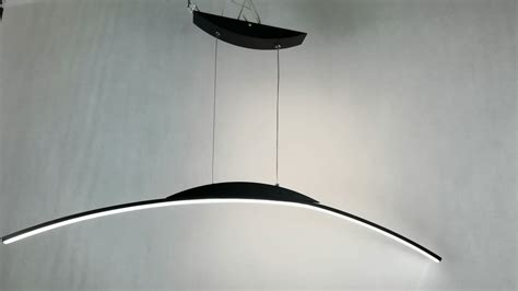Led 간단한 미니멀리스트 선형 천장 매달려 램프 조명기구 주방 레스토랑 아트 데코 샹들리에 블랙 긴 현대 펜던트 라이트