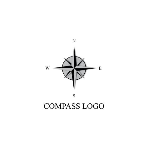 Premium Vector Logo Compass Design Vector White Background