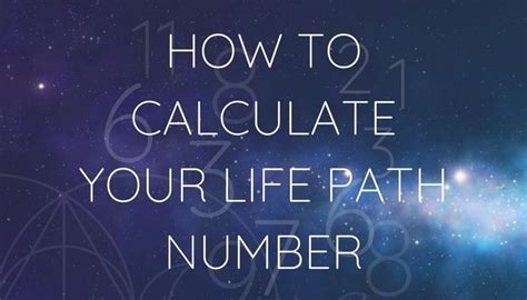 How To Calculate Your Life Path Number Your Own Personalized Reading Life Path Number