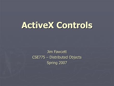 Ppt Activex Controls Powerpoint Presentation Free Download Id9627433