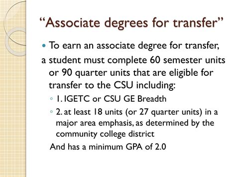 Ppt Sb 1440 Implementation Associate Degrees For Transfer Powerpoint