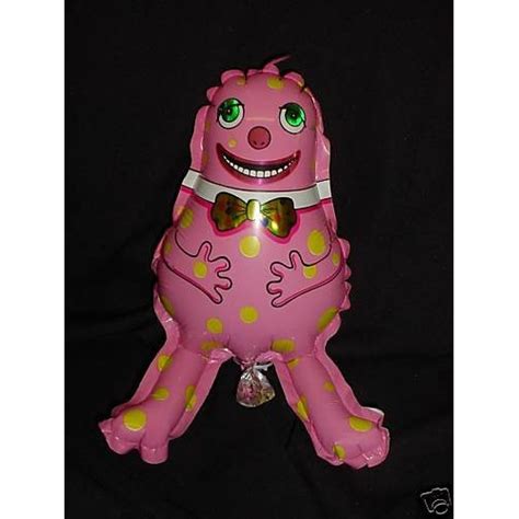 12 Mr Blobby Mini Foil Balloon With Cup And Stick Balloon Shop