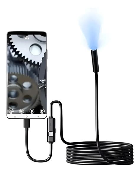Cámara Endoscópica De 10 Metros Adaptadores Usb Usb C Y V8 Luxus