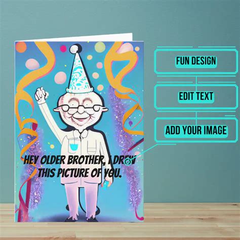 Happy Birthday Brother Funny Card Zazzle