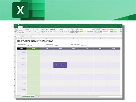 15 Calendar Excel Templates Yearly Monthly Weekly Daily Etsy