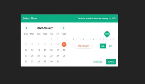 JavaScript Datepicker Design Code Examples OnAirCode