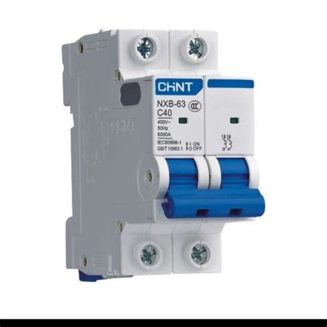 Jual Mcb Chint Nxb 63 2p 2 Phase 2 Pole Chnt Nxb63 2a 4a 6a 10a 16a 20a