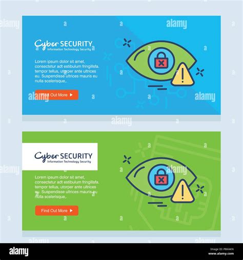 Cyber Security Banner Design Vector For Web Design And Application Interface Also Useful For
