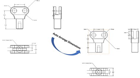 Công Cụ Auto Arrange Dimension Trong Solidworks Drawings