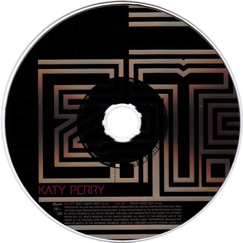 Car Tula Cd De Katy Perry Et Featuring Kanye West Cd Single
