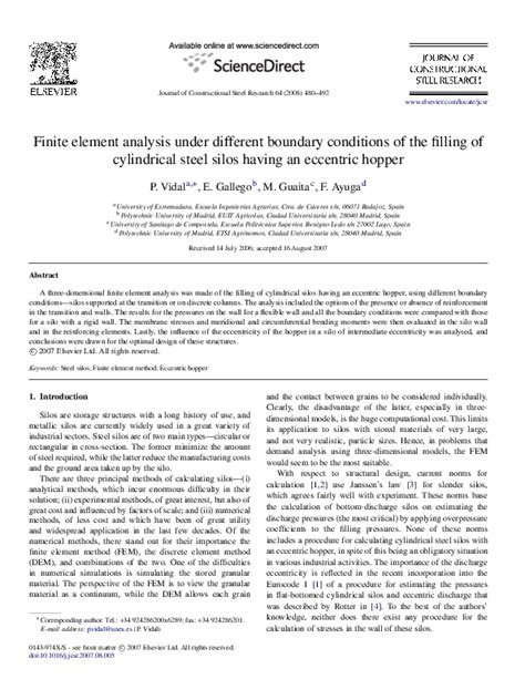 Pdf Finite Element Analysis Under Different Boundary Conditions Of