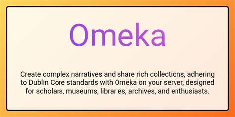 Omeka Project Details