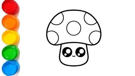 How To Draw Mushroom🍄 Mushroom Drawing Easy🍄 ️👍💕 Youtube