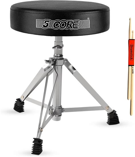 5 Core Drum Throne Padded Guitar Stool Height Adjustable