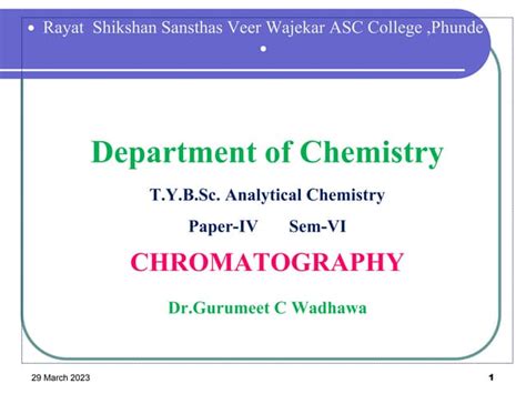 Gas Chromatography Ppt Gcw Pptx