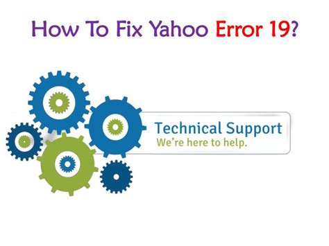PPT Fix Yahoo Error 19 PowerPoint Presentation Free Download ID 7804322