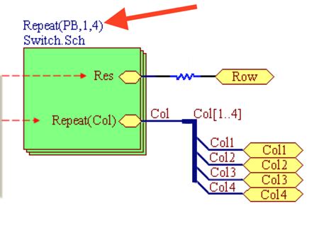 schematics altium bus connections with sheet hierarchy electrical