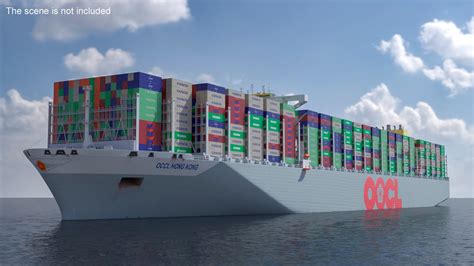 Oocl Hong Kong Container Ship 3d Model Turbosquid 2412753