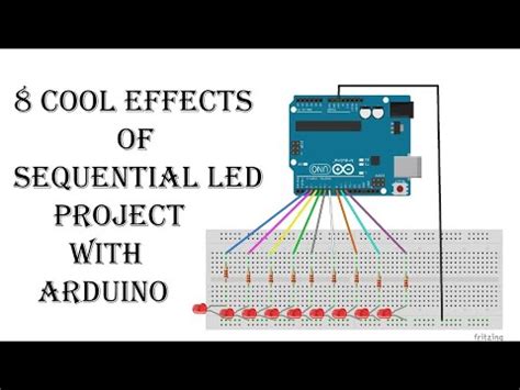 8Cool Effects Of Sequential Led Project With Arduino Arduino YouTube