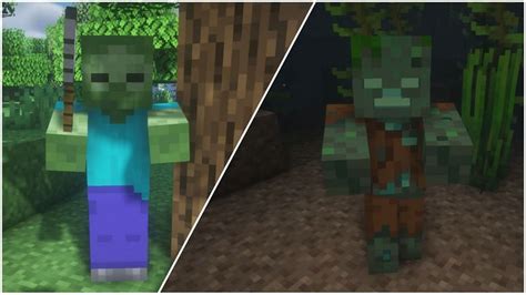 Zombie Vs Drowned In Minecraft How Different Are The Two Mobs