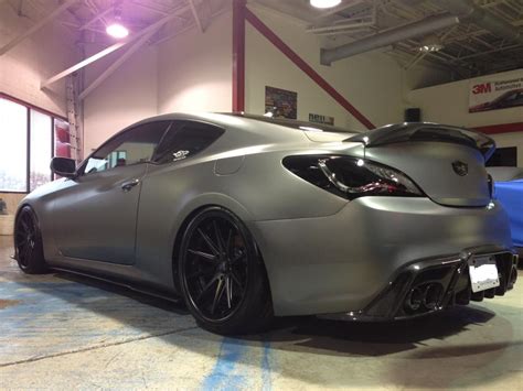 2010 2016 Hyundai Genesis Coupe Vis Vip Carbon Fiber Rear Lip